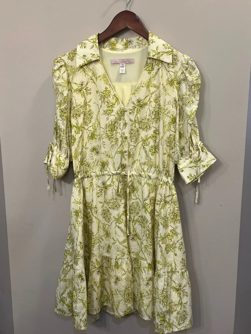 Hutch | Dresses | Hutch Grant Dress Collared Mini Dress Yellow Green ...